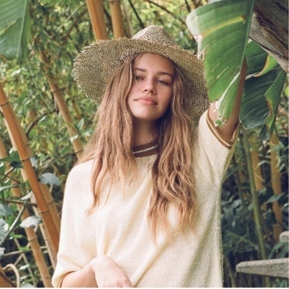 Haute Ellie | Accessories | Seagrass Raw Edge Tattered Open Weave ...